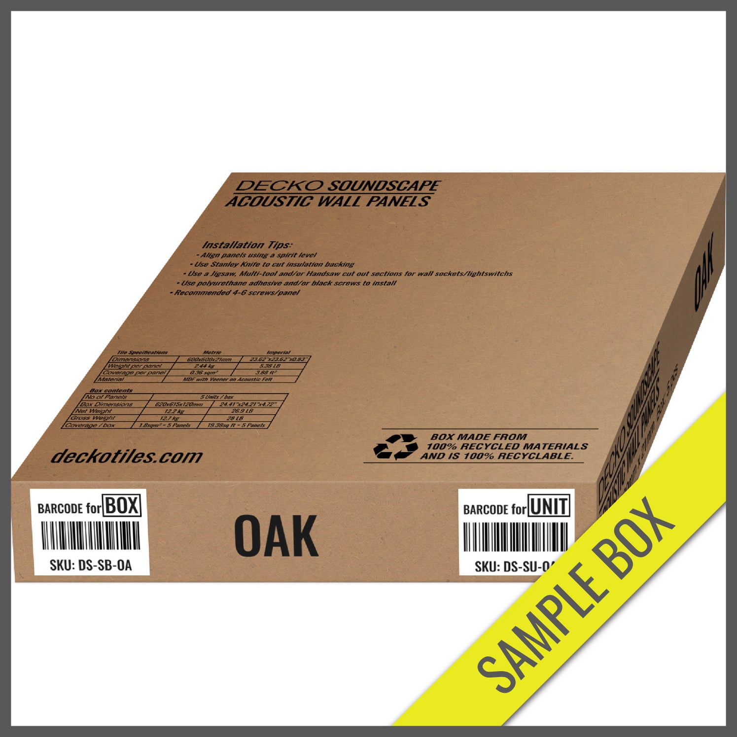 DECORATIVE ACOUSTIC WALL PANELS STORE — DECKO USA - Secler USA LLC