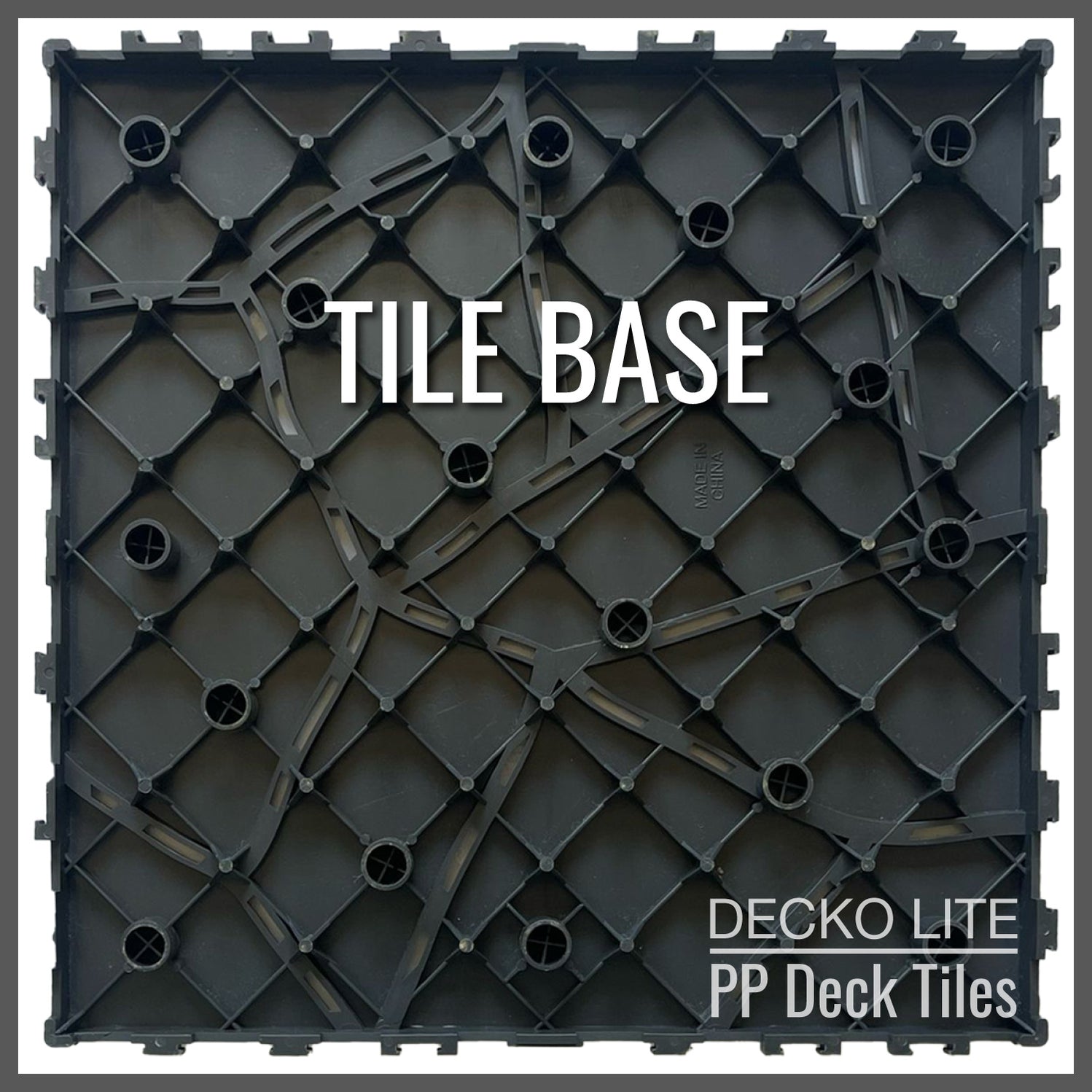 Deck Tiles - GREYSTONE - Interlocking PP Flooring, 100% Recycled Premium Polypropylene | DECKO ...