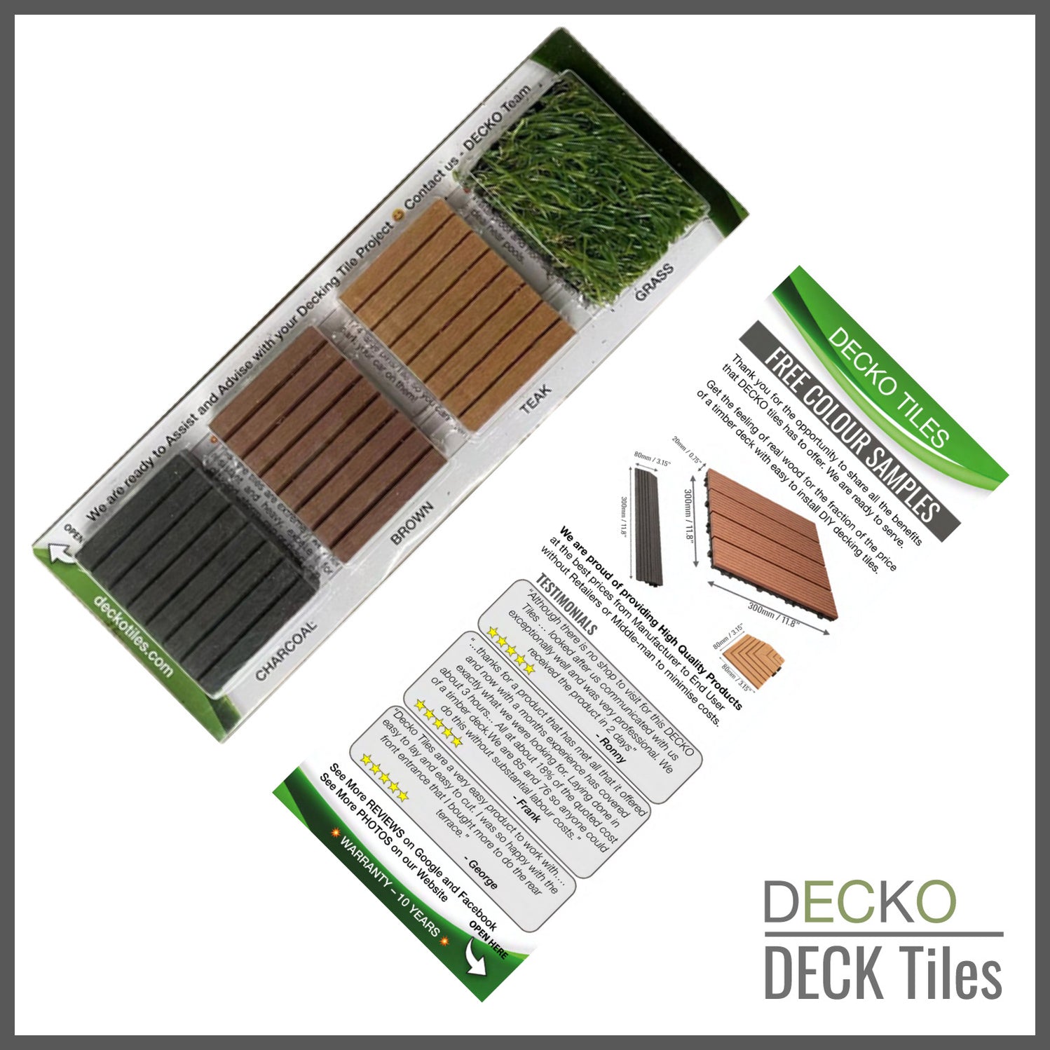 Free DECKO Tiles Color Sample with Free Delivery ($5.9 Handling fee ...