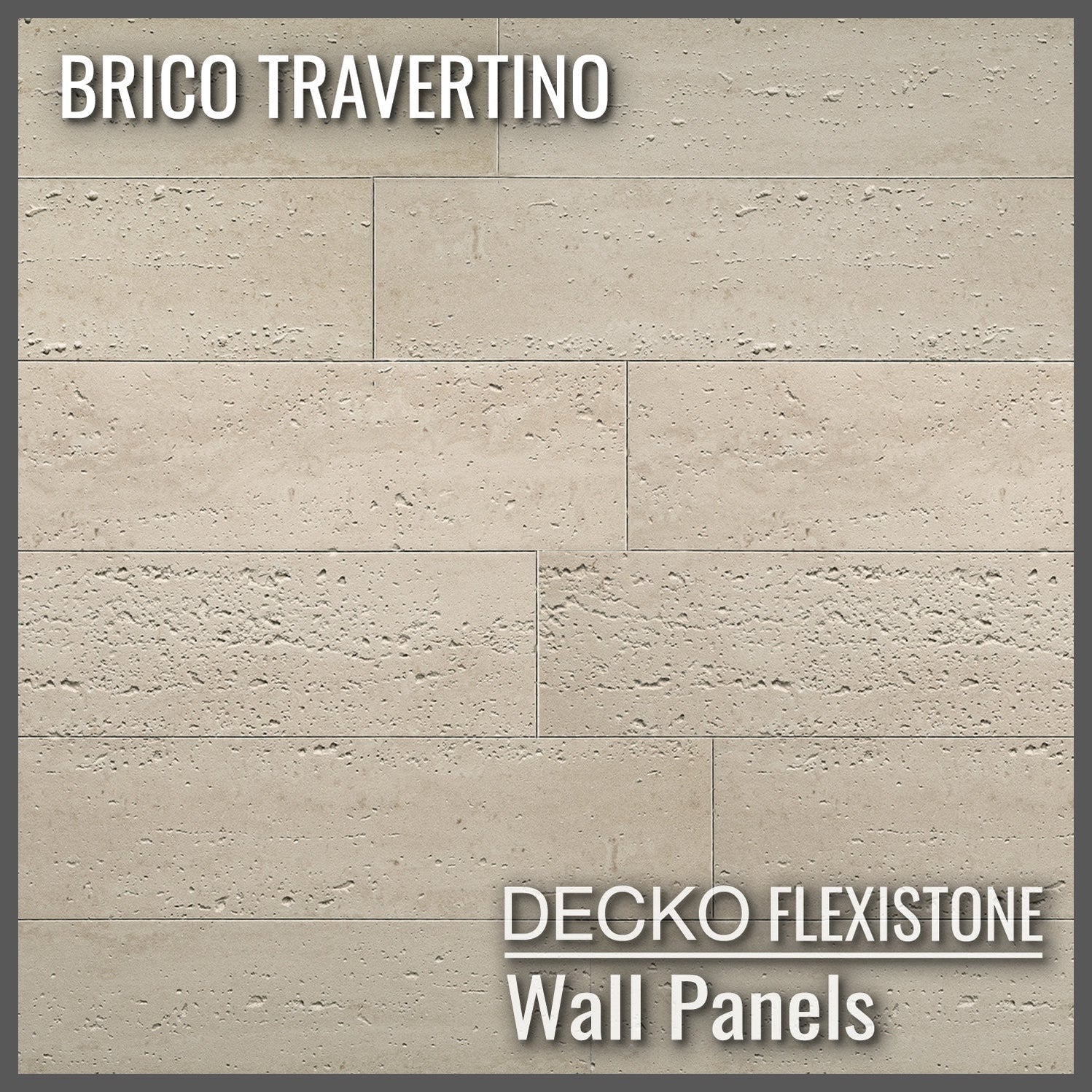 DECKO FLEXISTONE wall panel SAMPLE - BRICO TRAVERTINO - Free Shipping ...