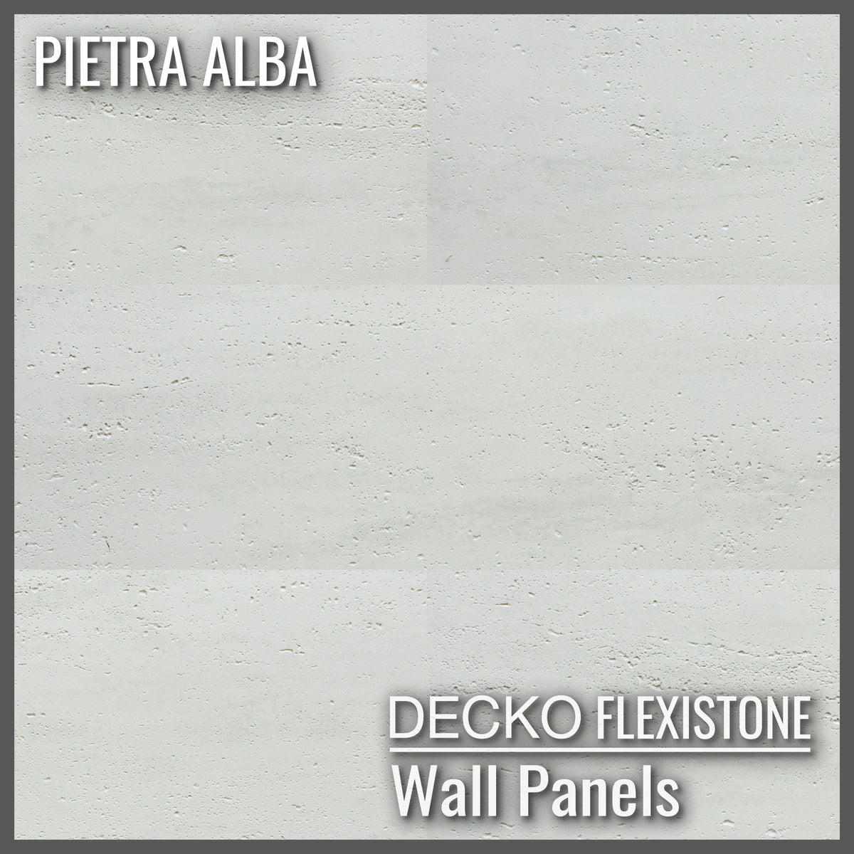 Flexible 3D Stone Wall Panels - PIETRA ALBA - Box of 16 panels (35.4 ...