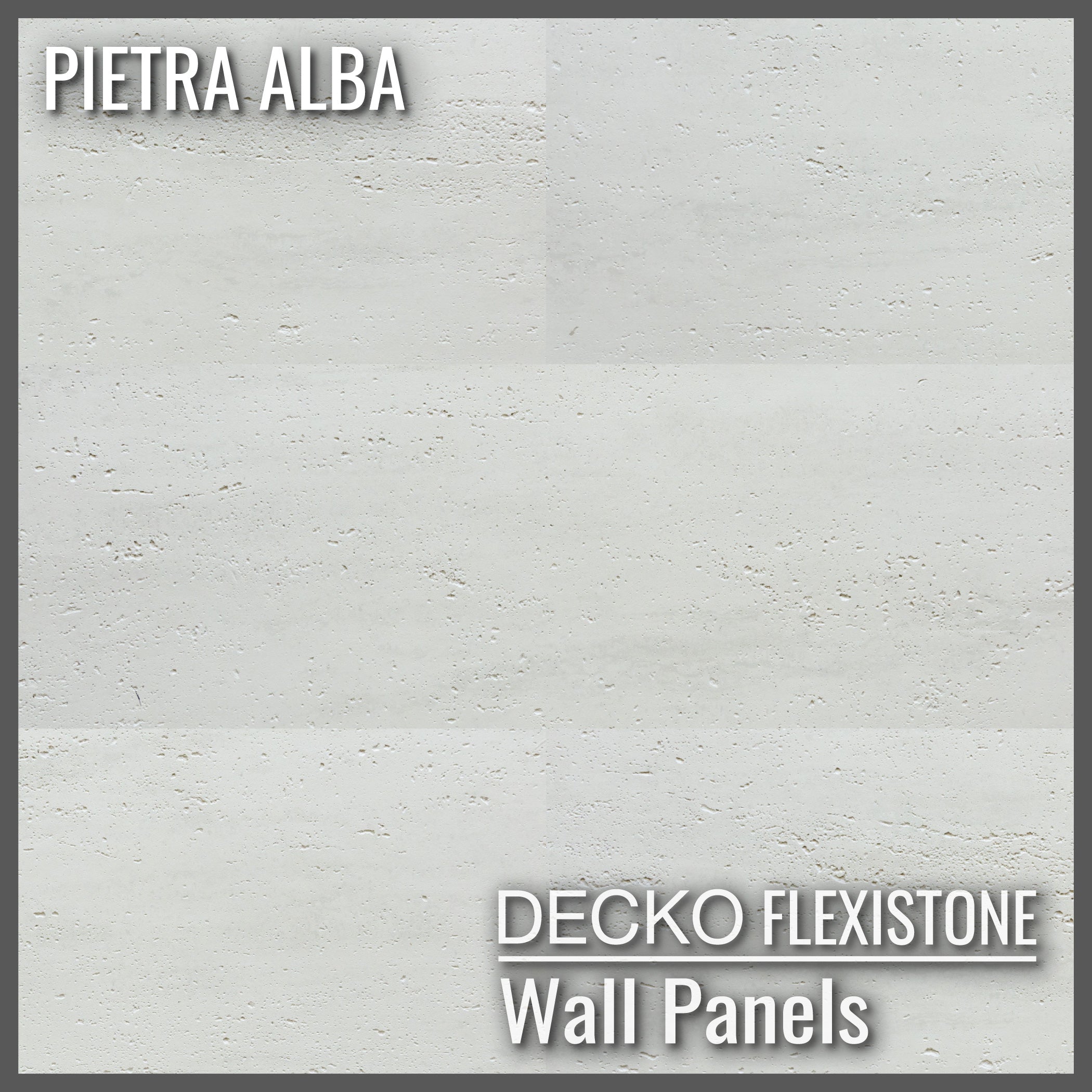 Flexible 3D Stone Wall Panels - PIETRA ALBA - Box of 16 panels (35.4 ...