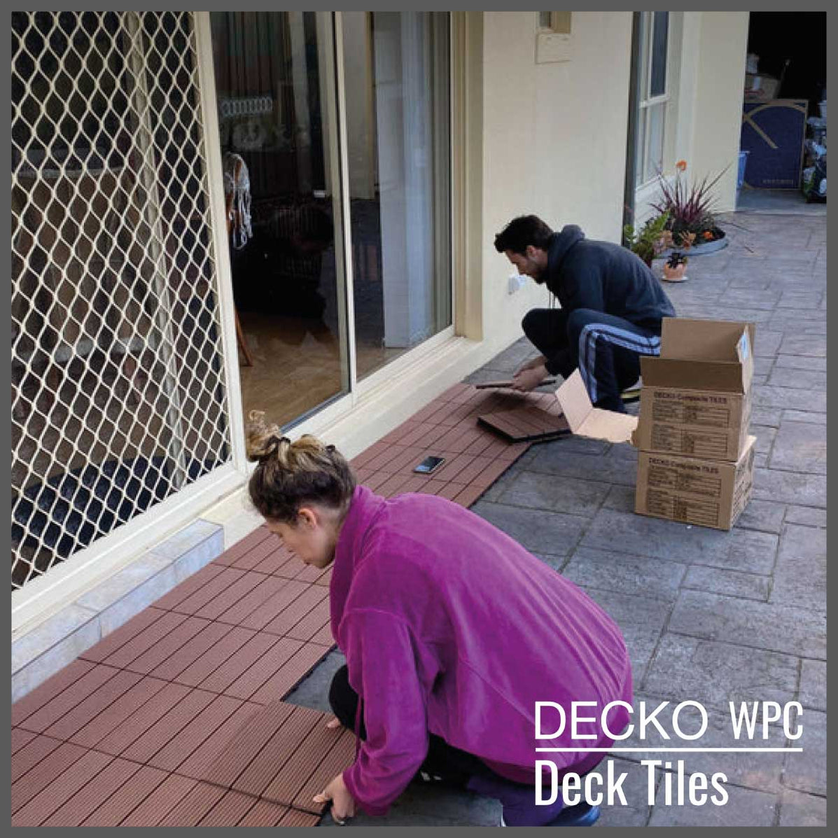 DECKO Premium Tiles - BROWN (One Piece) — DECKO USA - Secler USA LLC